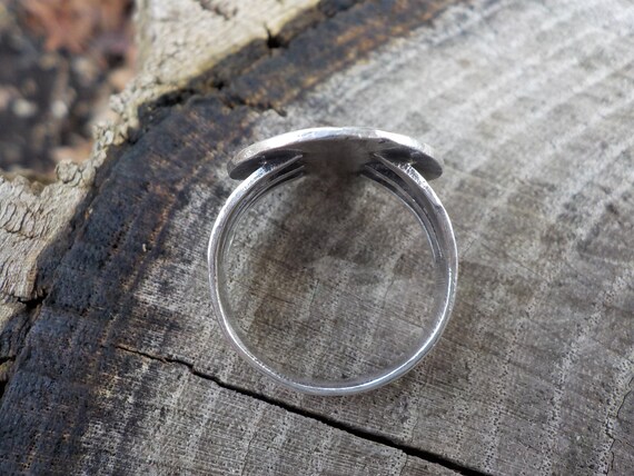 Size 8.5+ Beautiful Zia Sun Face Hand Stamped Sterlin… - Gem