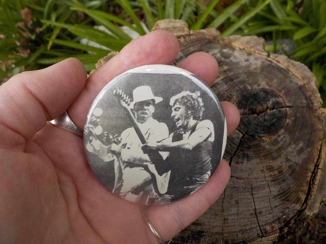 2.75" 1970s Vintage Bruce Springsteen and Clarence Clemons Pin Button ...
