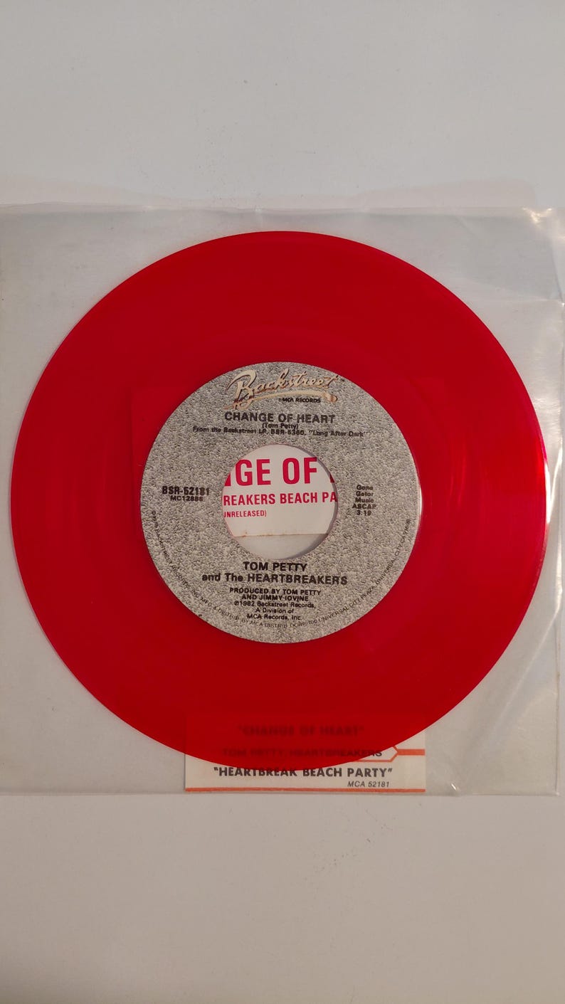 Tom Petty and the Heartbreakers 1982 Red 45 Record New Red Vinyl Record ...