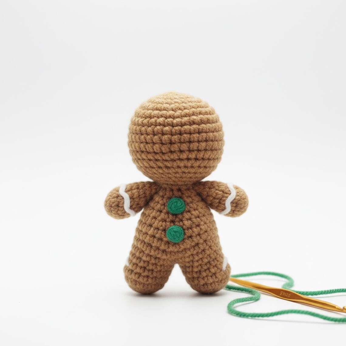 Gingerbread Doll Crochet Pattern: Amigurumi Christmas PDF (8-10 Cm) - Etsy