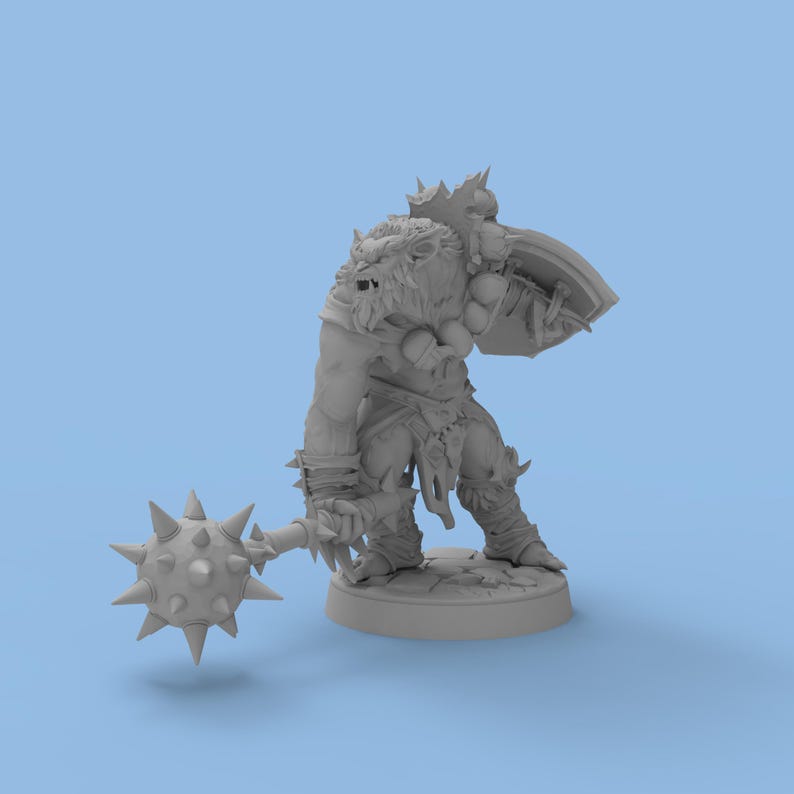 3 Pcs DND Bugbears Miniature Models 3D Printed Unpainted Miniature for ...