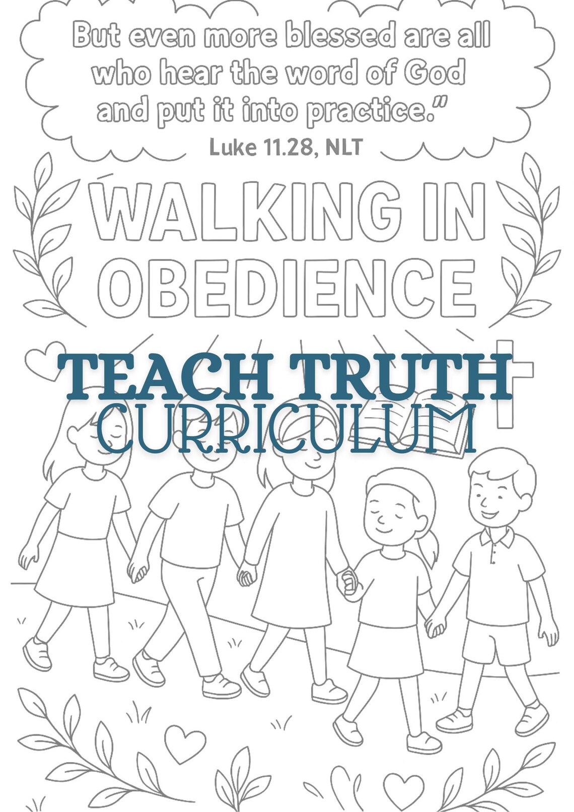 Bible Coloring Pages: Faith & Obedience Lessons (PNG Digital Download ...