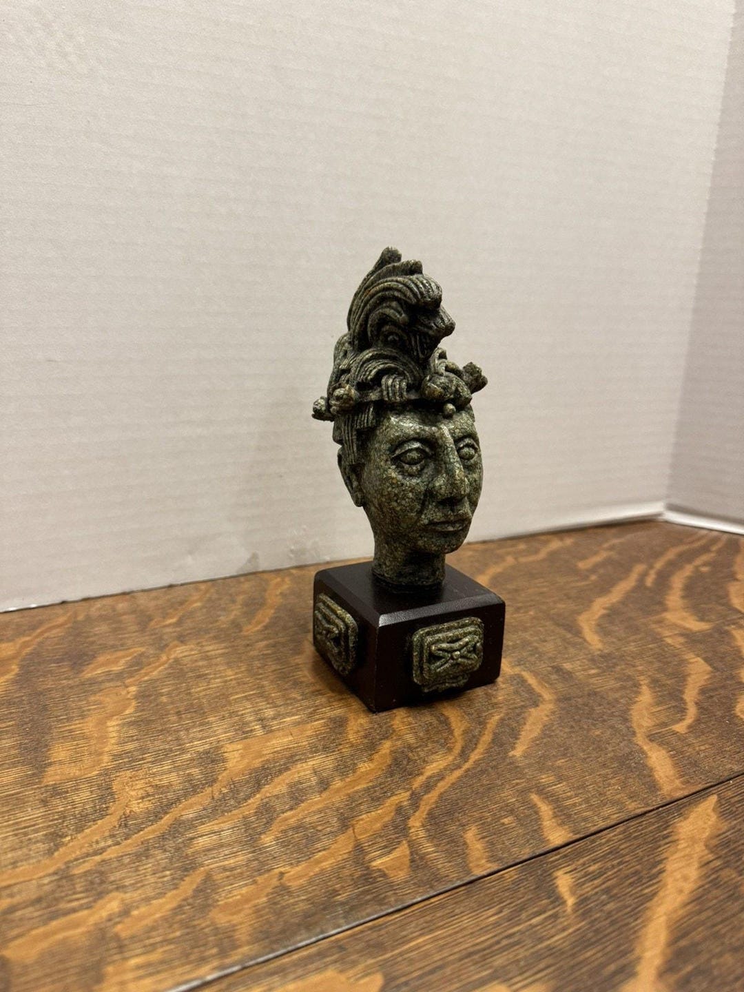 Vintage Statue of the Cabeza De Palenque Mayan Aztec Head Bust 6.75" - Etsy