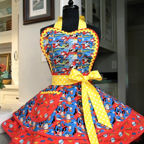 Super Hero Apron - Etsy
