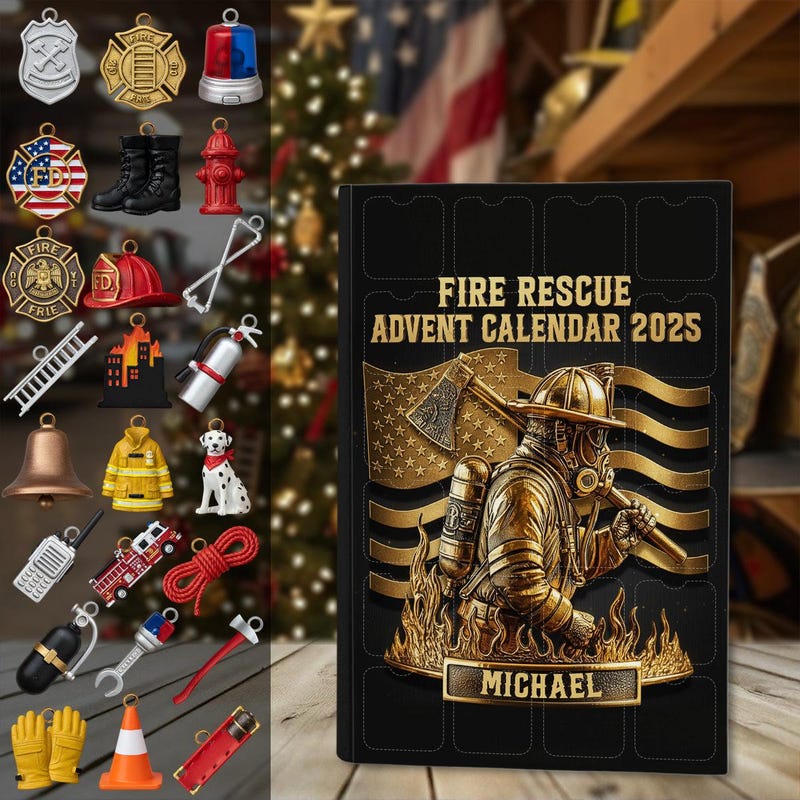 Personalized Fireman Calendar - Etsy