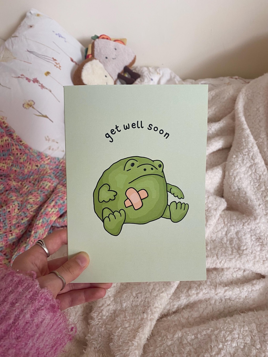 Fregley Frog Get Well Soon Card - Jellycat Inspired - Etsy UK