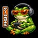 Funny Gamer Frog PNG, Kawaii Anime Style Toad Design (digital Download ...