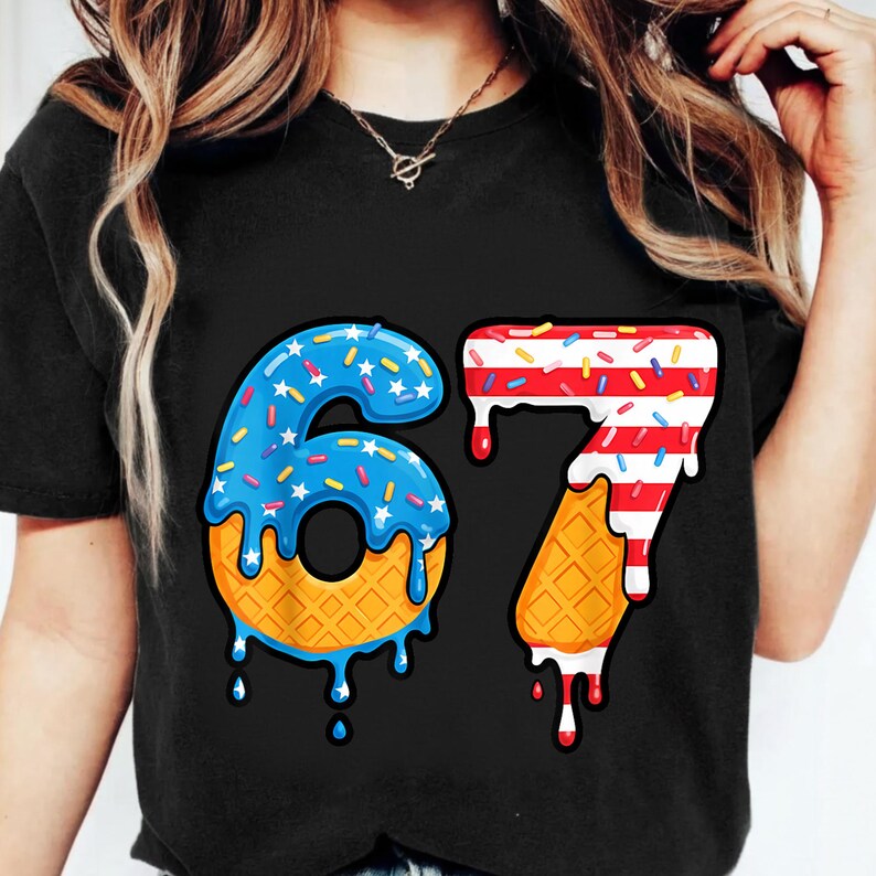 Mason 67 Ice Cream Drip PNG | USA Flag Meme Design (digital Download ...