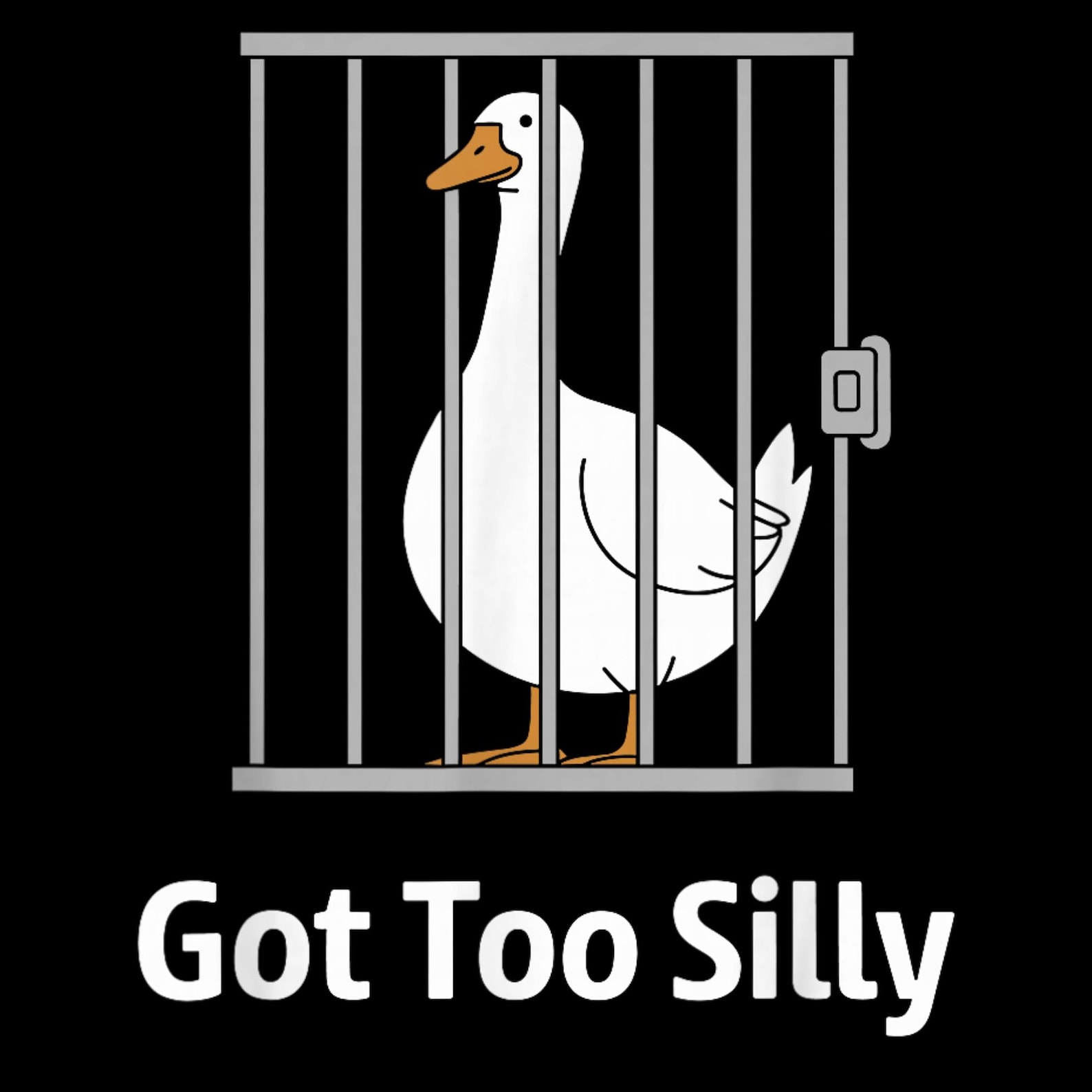 Silly Goose in Jail PNG: Funny Meme Clipart (digital Download) - Etsy