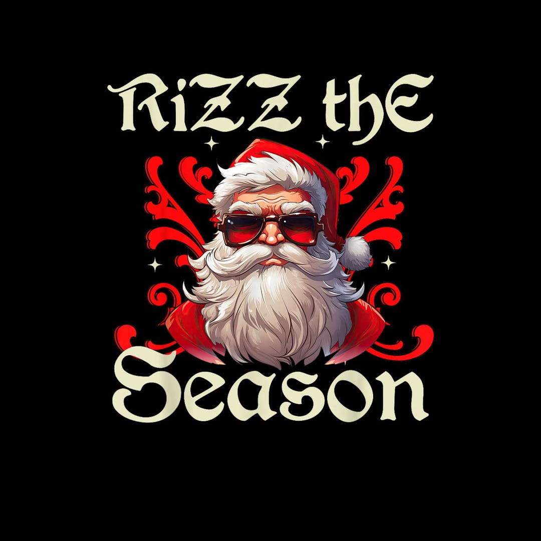 Rizz the Season Christmas Meme Shirt | Funny Santa Holiday Design - Etsy