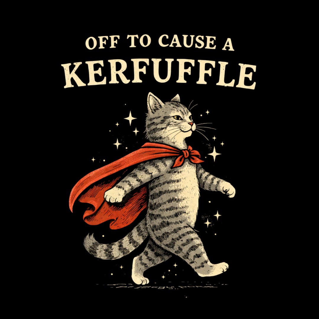 Funny Cat Meme PNG – Hero Cat With Cape, Kerfuffle Design (digital ...