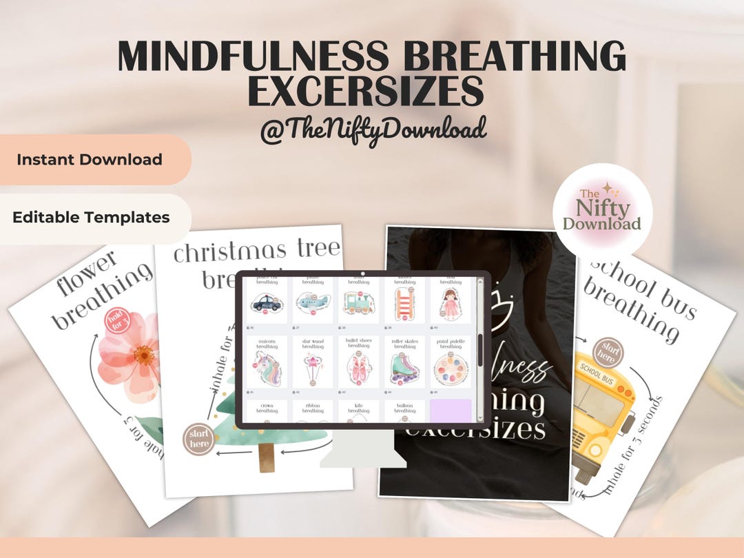 Mindful Breathing Cards for Kids | Printable Calm Down Cards - Etsy