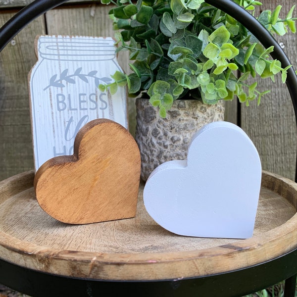 Wood Heart Shelf - Etsy