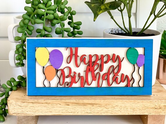 Happy Birthday Sign, Birthday Decor, Birthday Party Sign by Cutie Pie ...