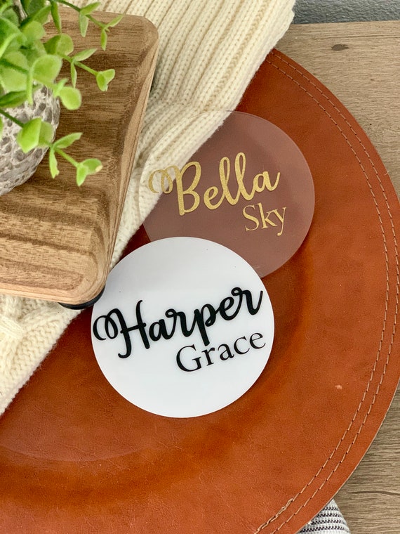 Acrylic Baby Announcement Sign, Acrylic Baby Name Sign, Announcement ...