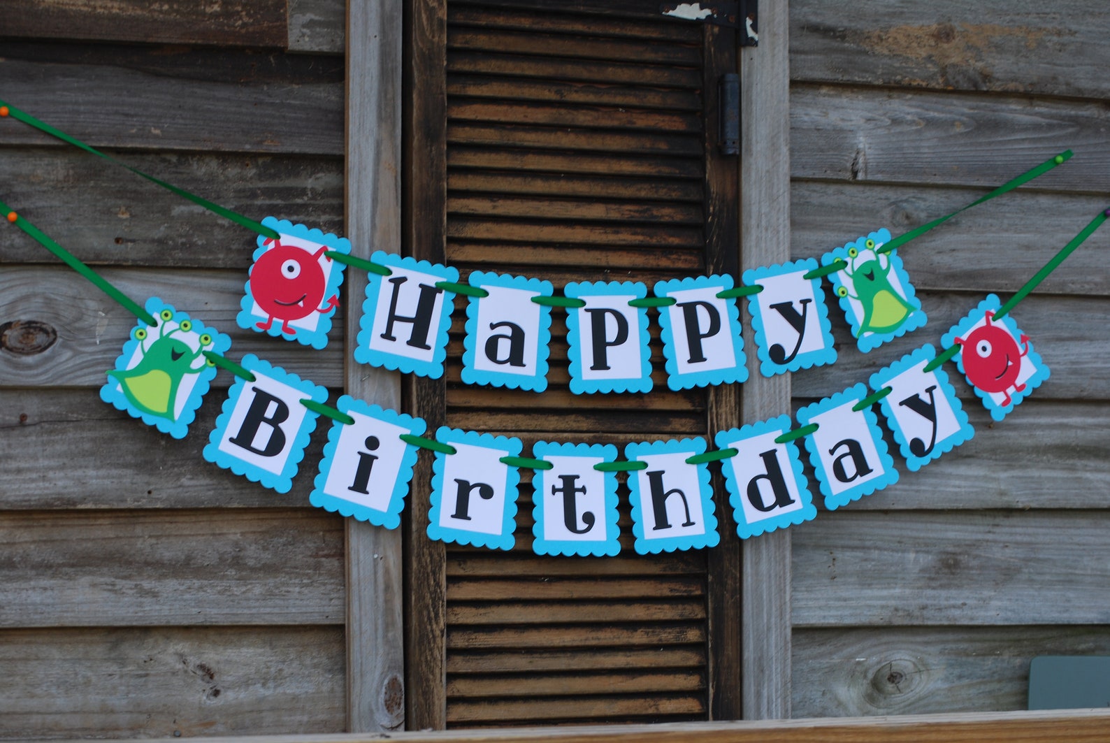 Monster Bash Birthday Banner, Monster Party, Monster Theme, Monster ...