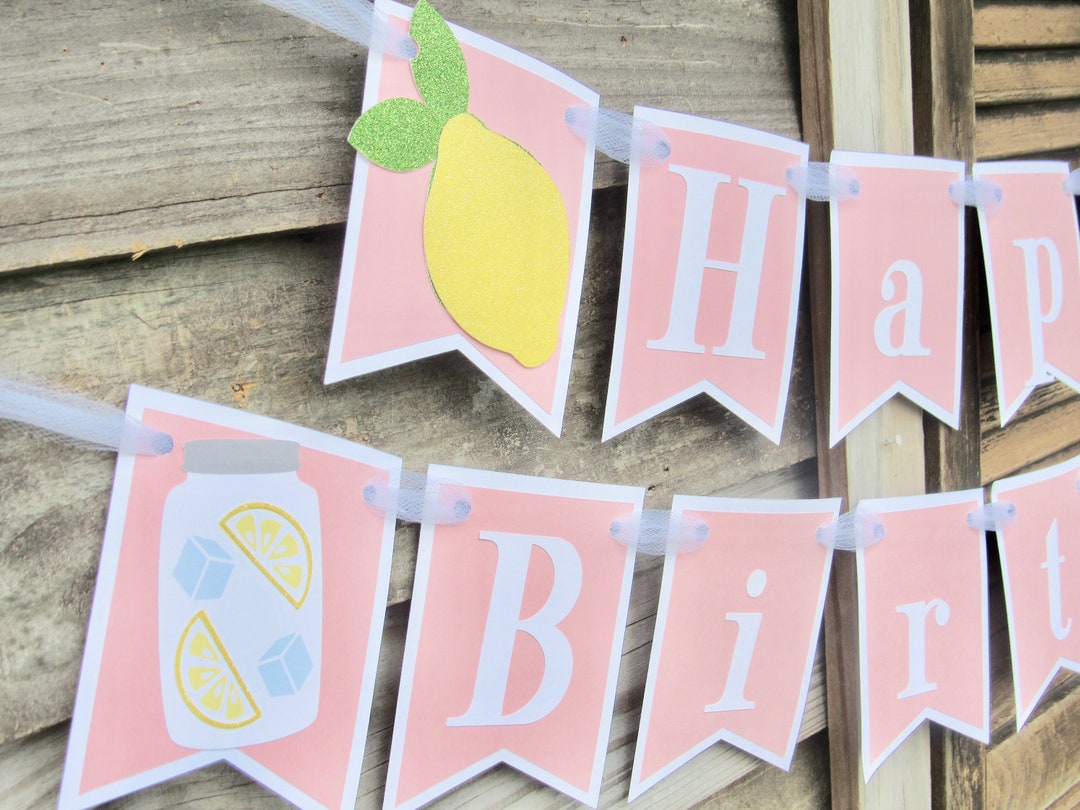 Lemonade Party Banner, Lemonade Stand Decoration, Summer Lemonade Sign ...