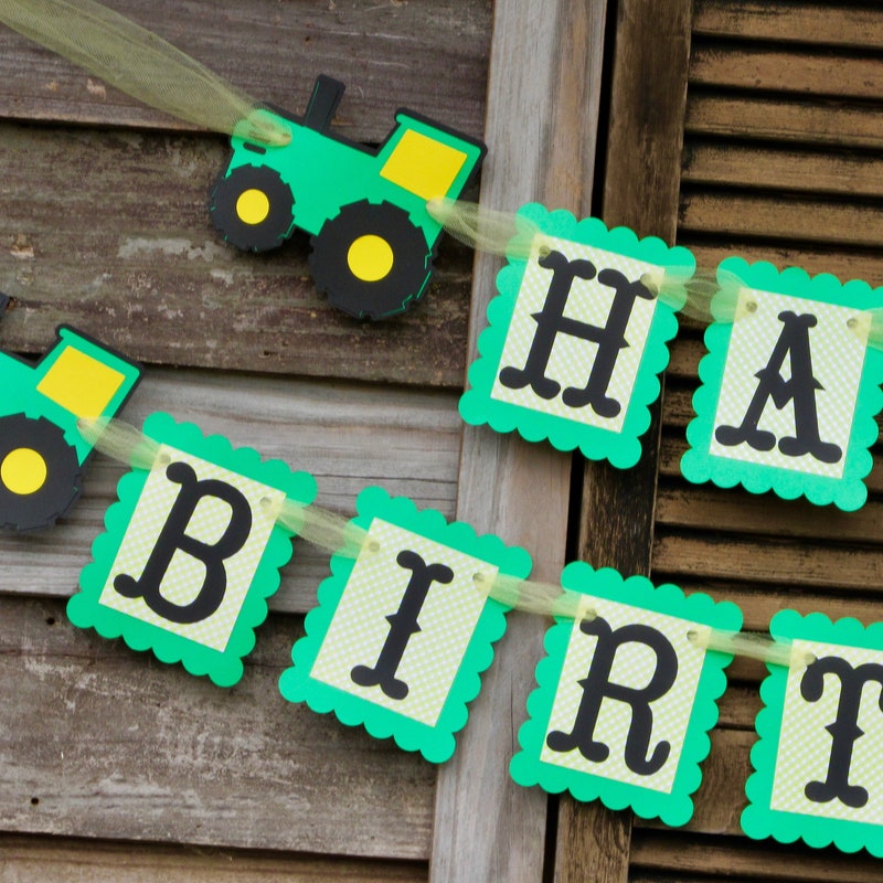 Tractor Banner - Etsy