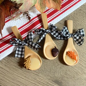 Fall Wooden Decor Spoons, Fall Decor, Shelf Sitter, Tiered Tray Decor ...