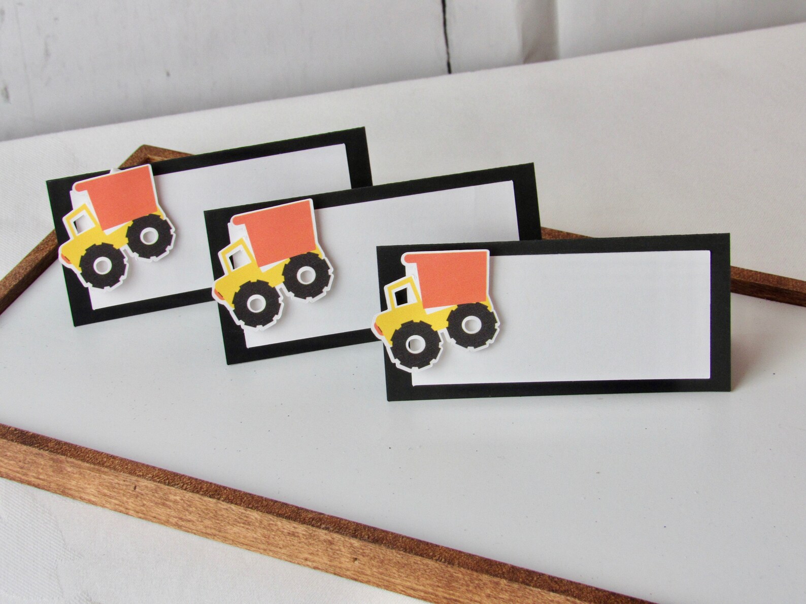 Construction Birthday Party Placecard Food Tents Set of 12 ...