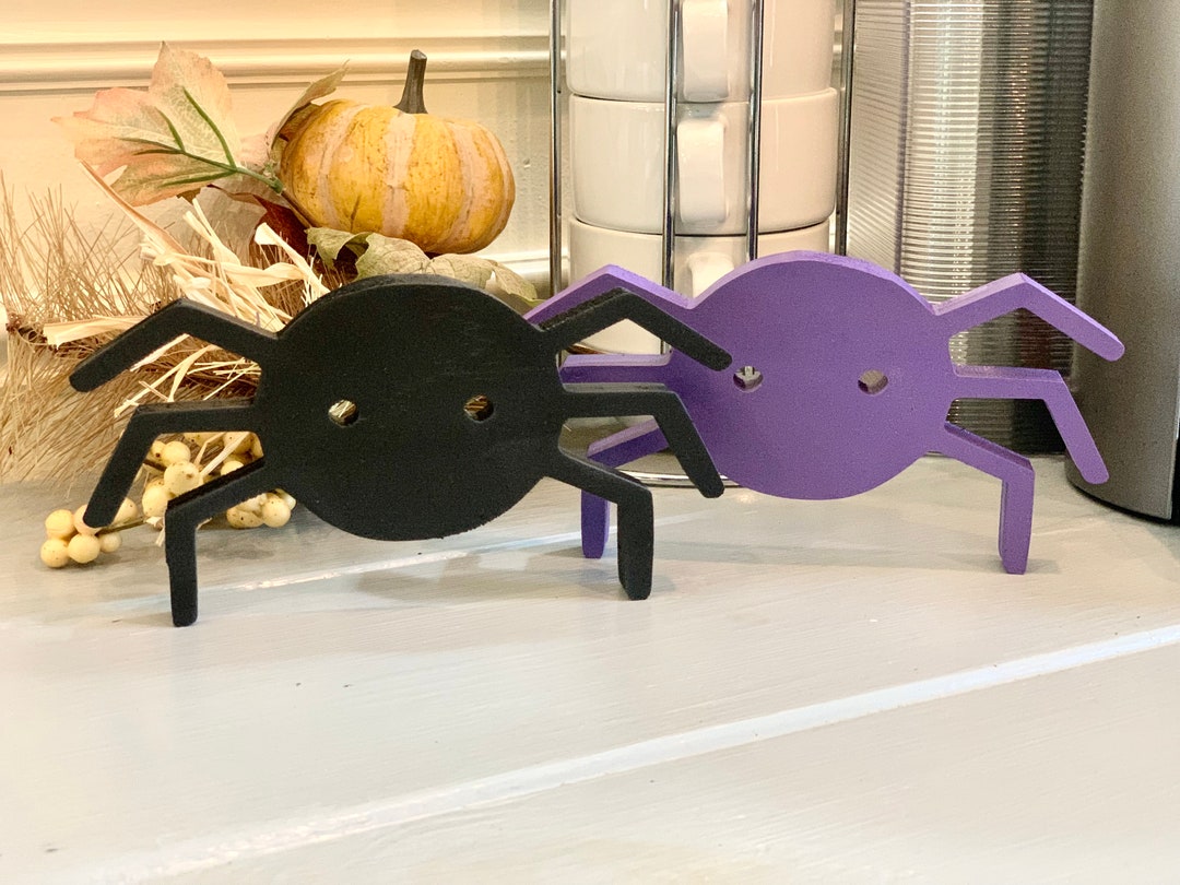 Wooden Spiders, Fall Decor, Shelf Sitter, Tiered Tray Decor, Autumn ...