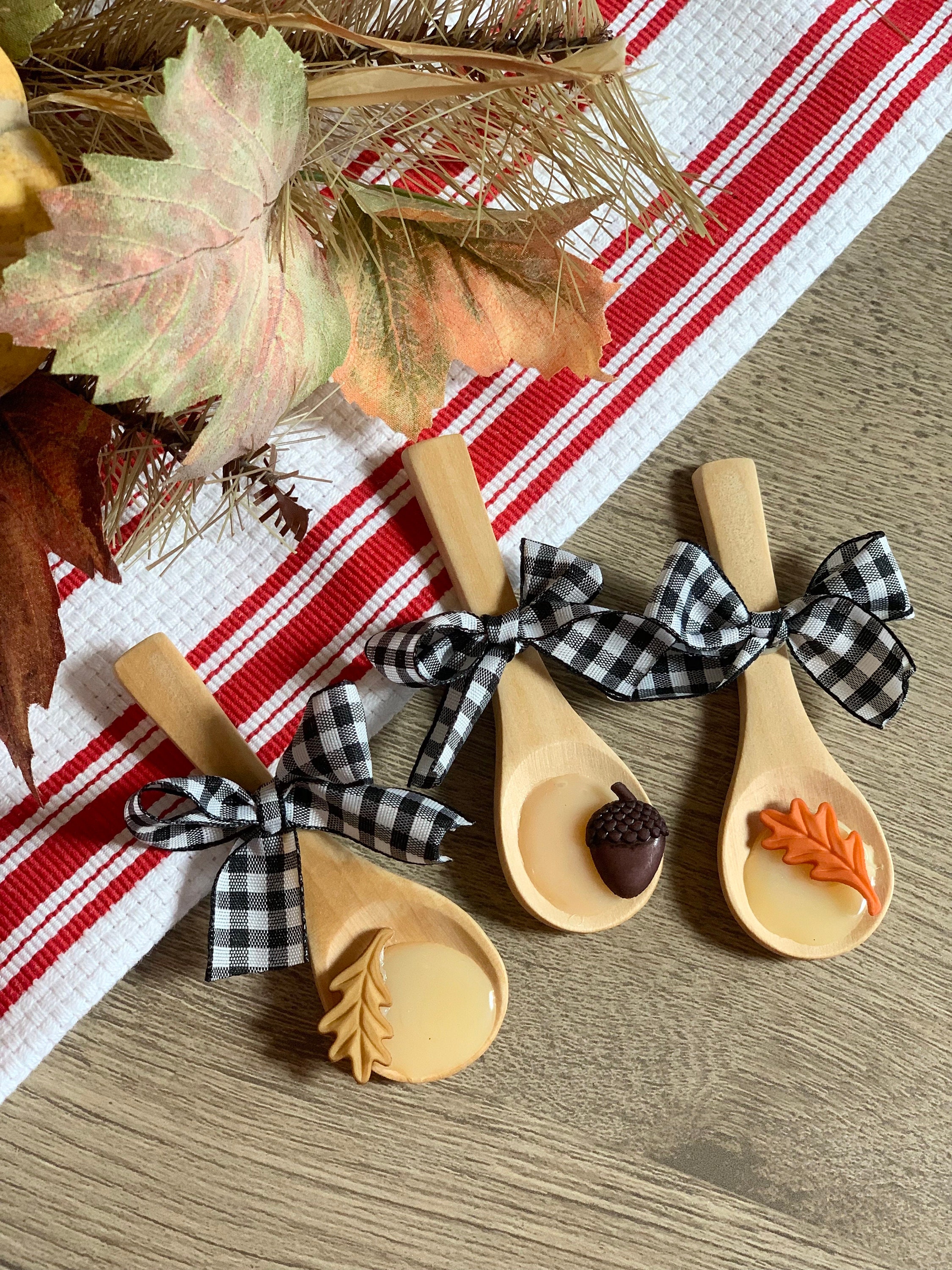Fall Wooden Decor Spoons Fall Decor Shelf Sitter Tiered | Etsy