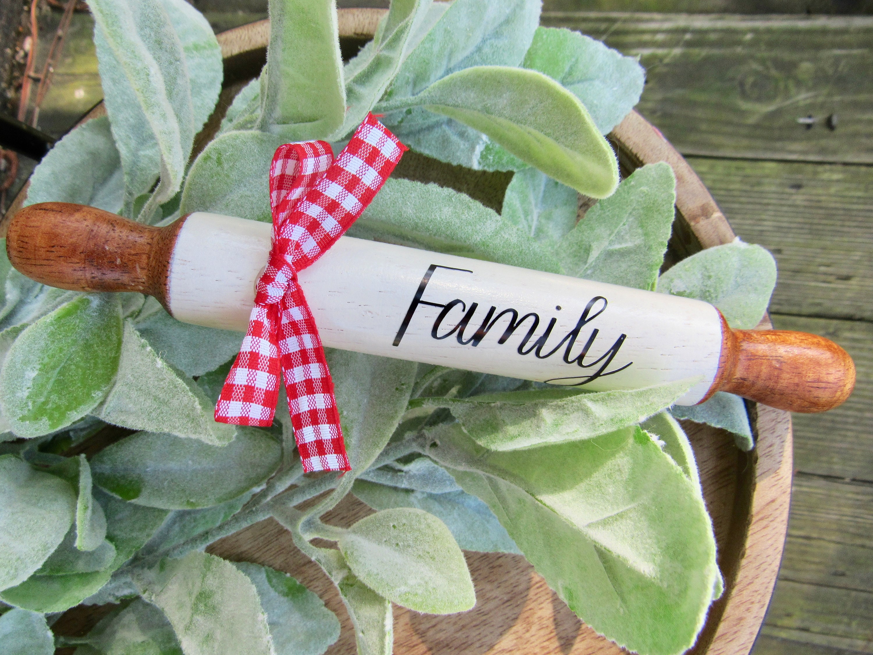 Farmhouse Rolling Pin Farmhouse Tiered Tray | Etsy