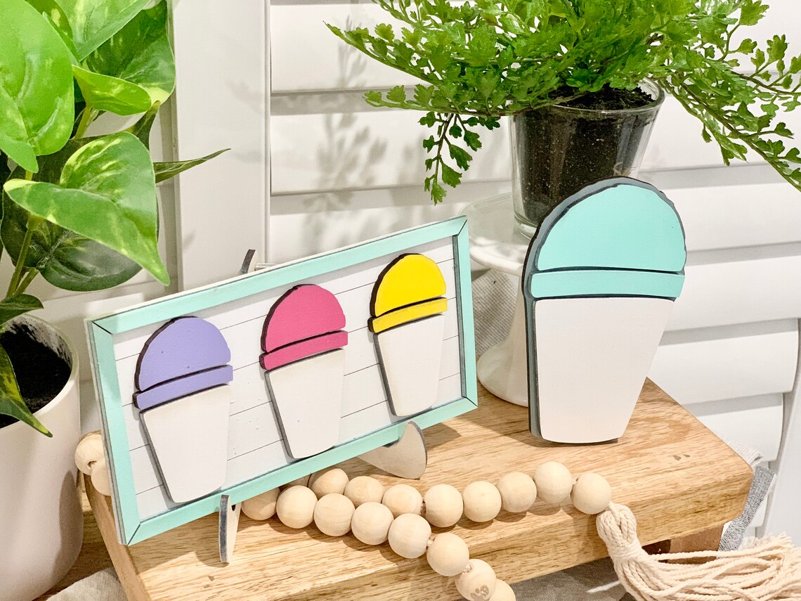 Snow Cone Sign Snowball Tiered Tray Snow Cone Tiered Tray - Etsy