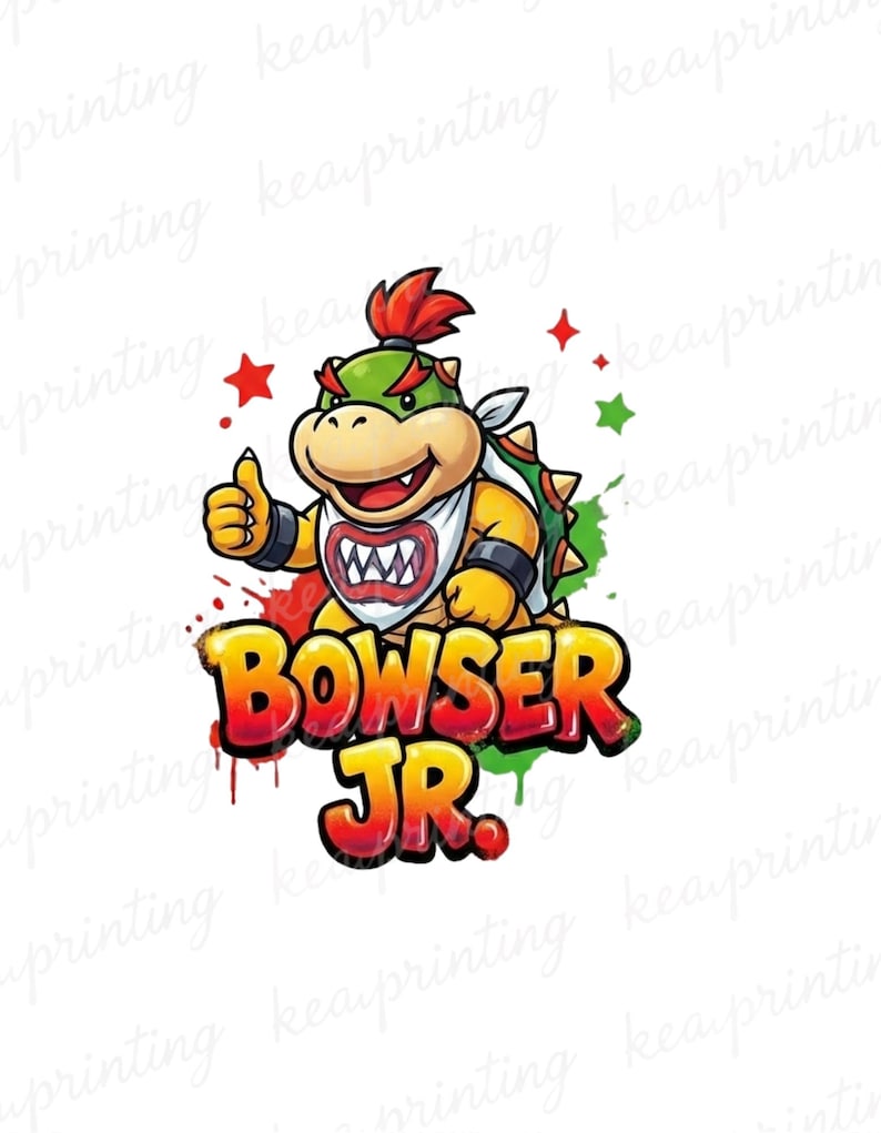 Super Mario Bowser Jr. Splash PNG, Mario Graffiti Clipart, Super Mario ...
