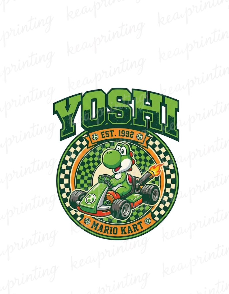 Retro Yoshi Mario Kart PNG, Super Mario Yoshi Png, Super Mario Racing ...