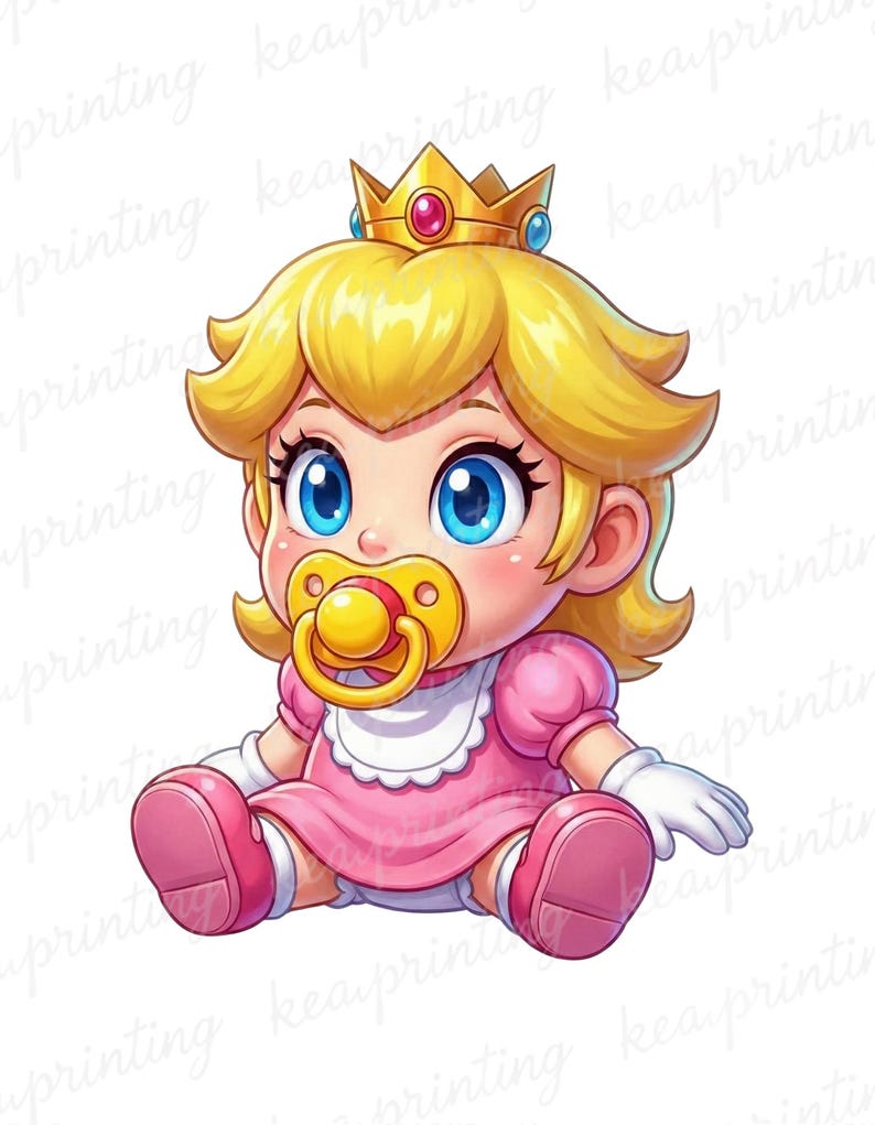 Super Mario Baby Princess Peach PNG, Mario Graffiti Clipart, Super ...