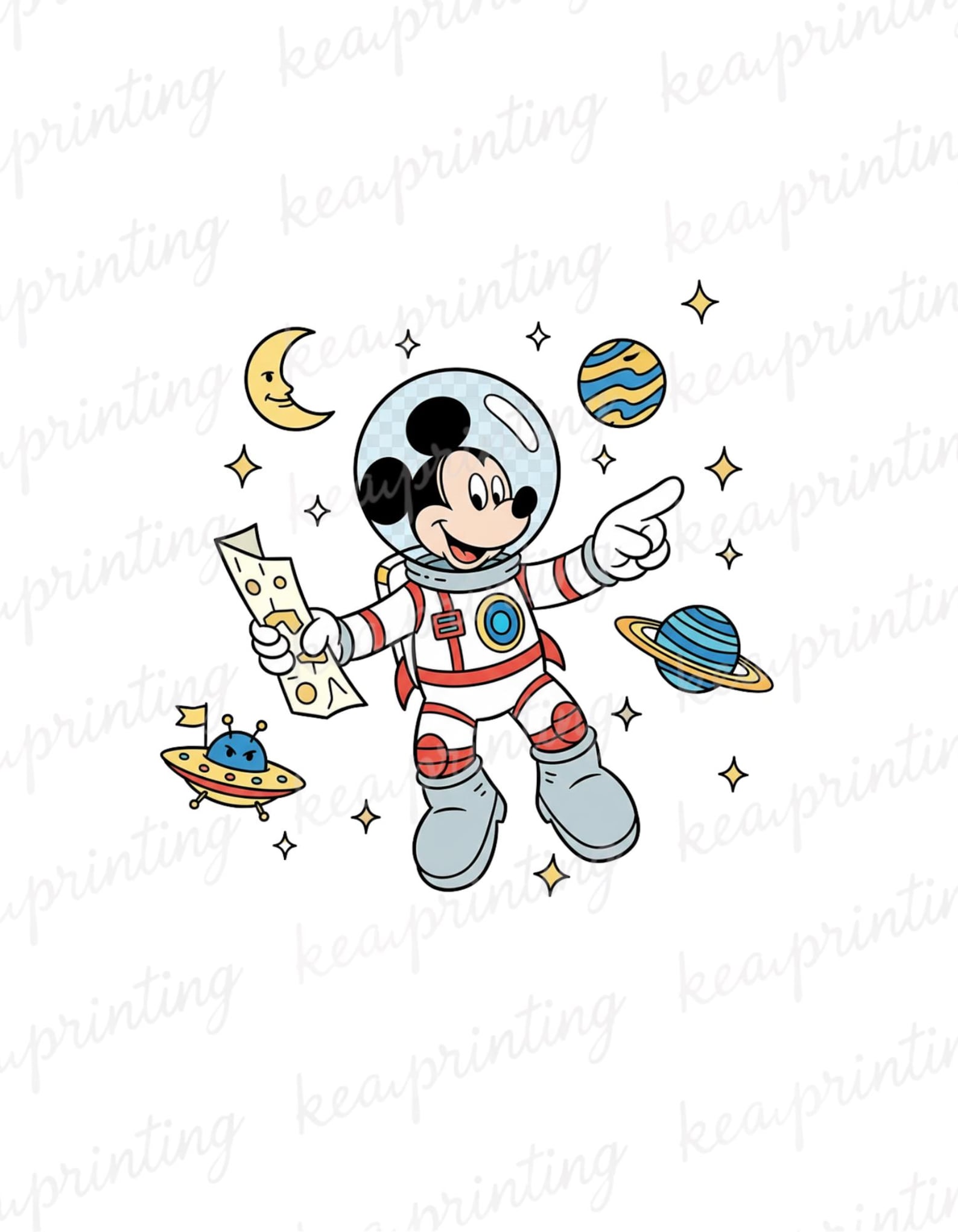 Astronaut Mickey Mouse Design for Shirt - Mug - Tote Bag - Tumbler ...