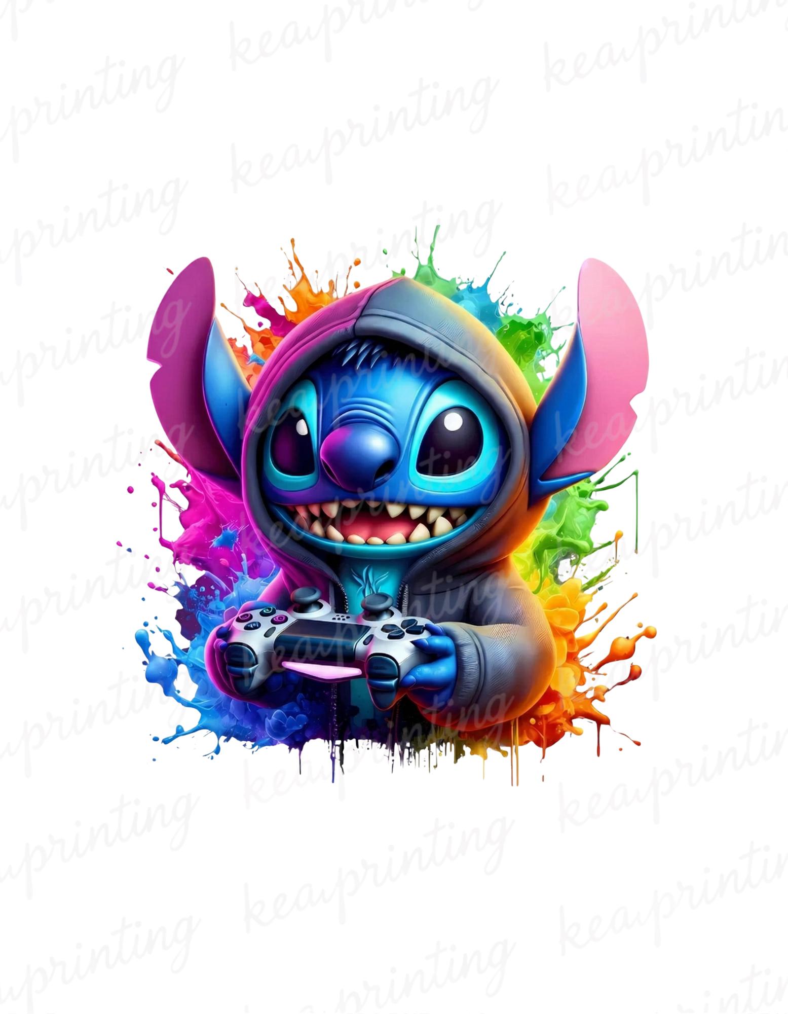 Stitch Gamer PNG, Clipart Images, Digital Design PNG File for ...
