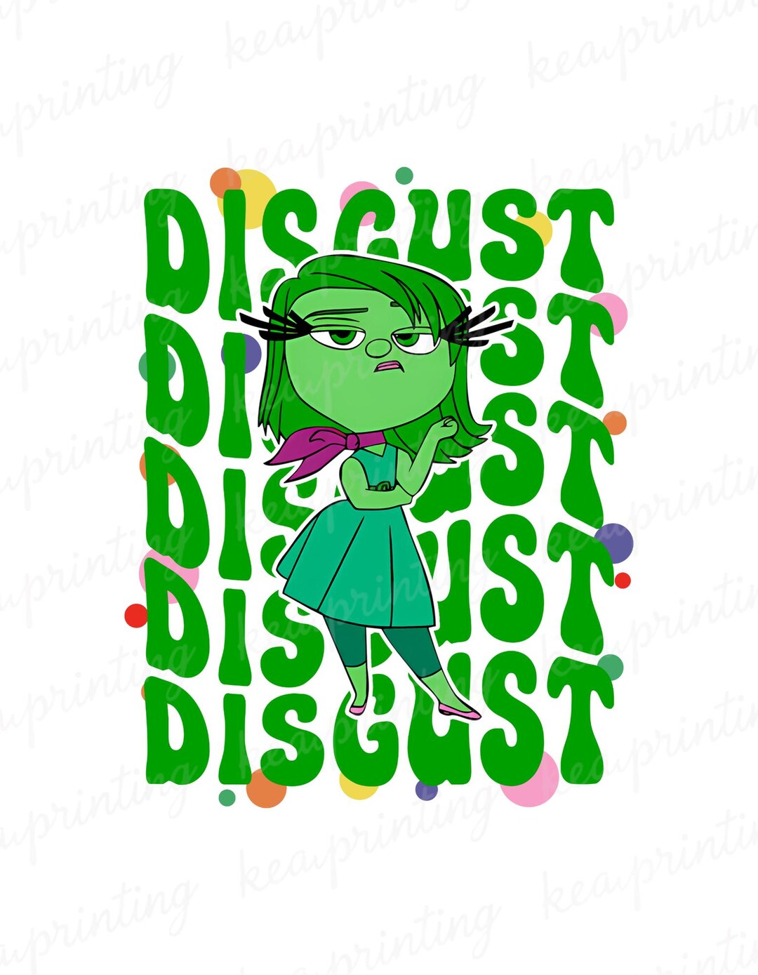 Inside Out 2 Disgust Png, Emotion Team Png, It's Okay to Feel All the ...