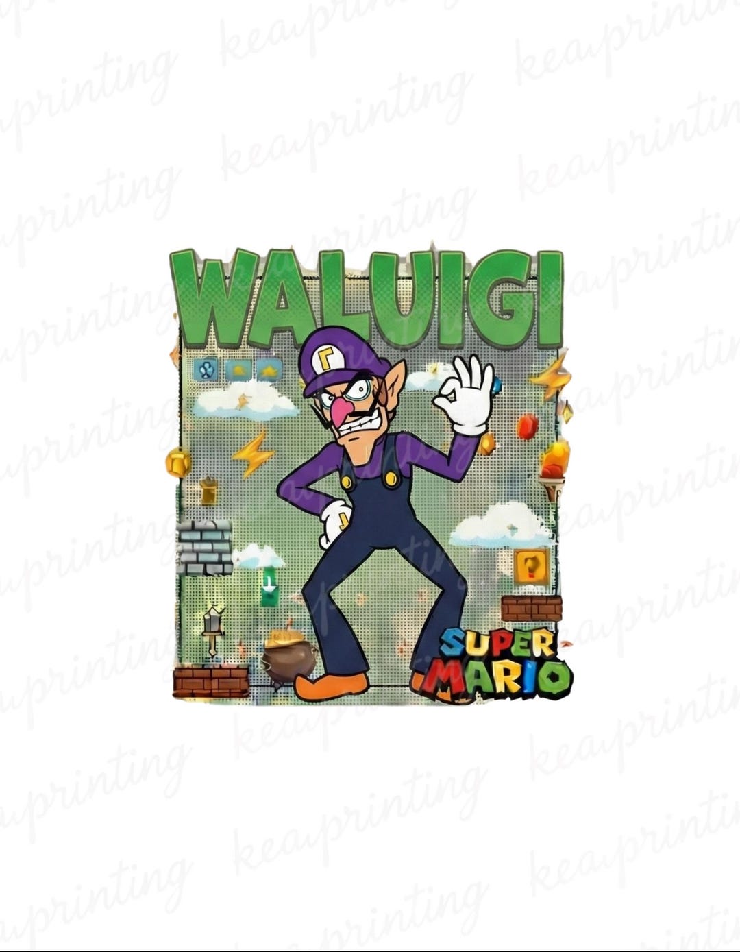 Retro Waluigi Png, Retro Super Mario Png Characters, Super Mario PNG ...