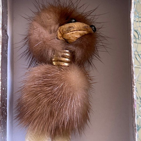 Fur Brooch - Etsy