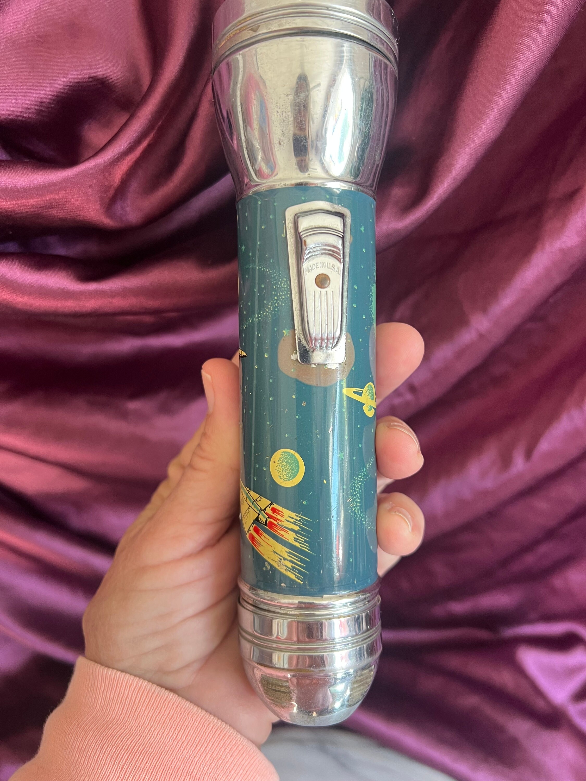 Space Ranger Flashlight-vintage 1950s Outer Space Jet Audio Lite ...