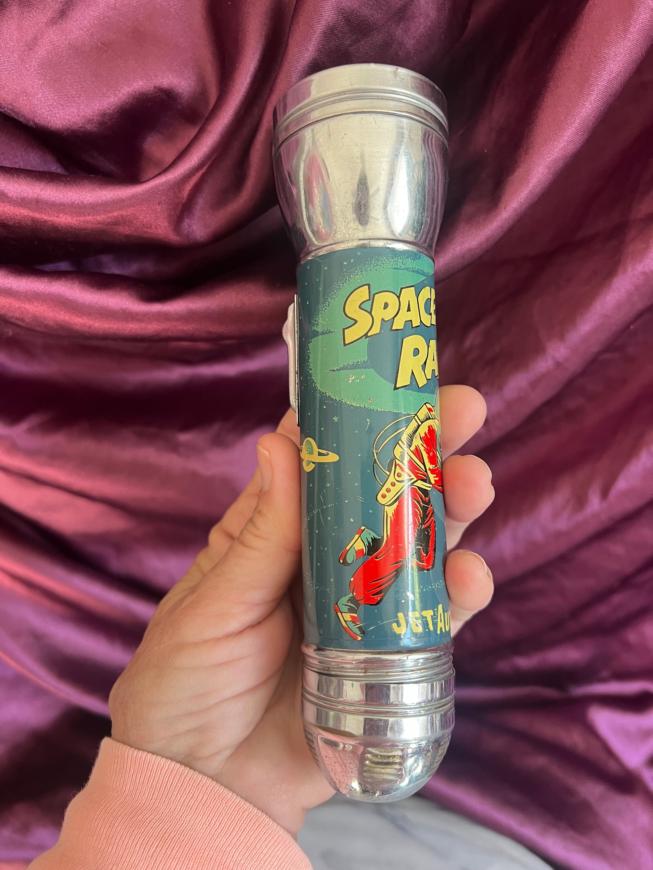 Space Ranger Flashlight-vintage 1950s Outer Space Jet Audio Lite ...