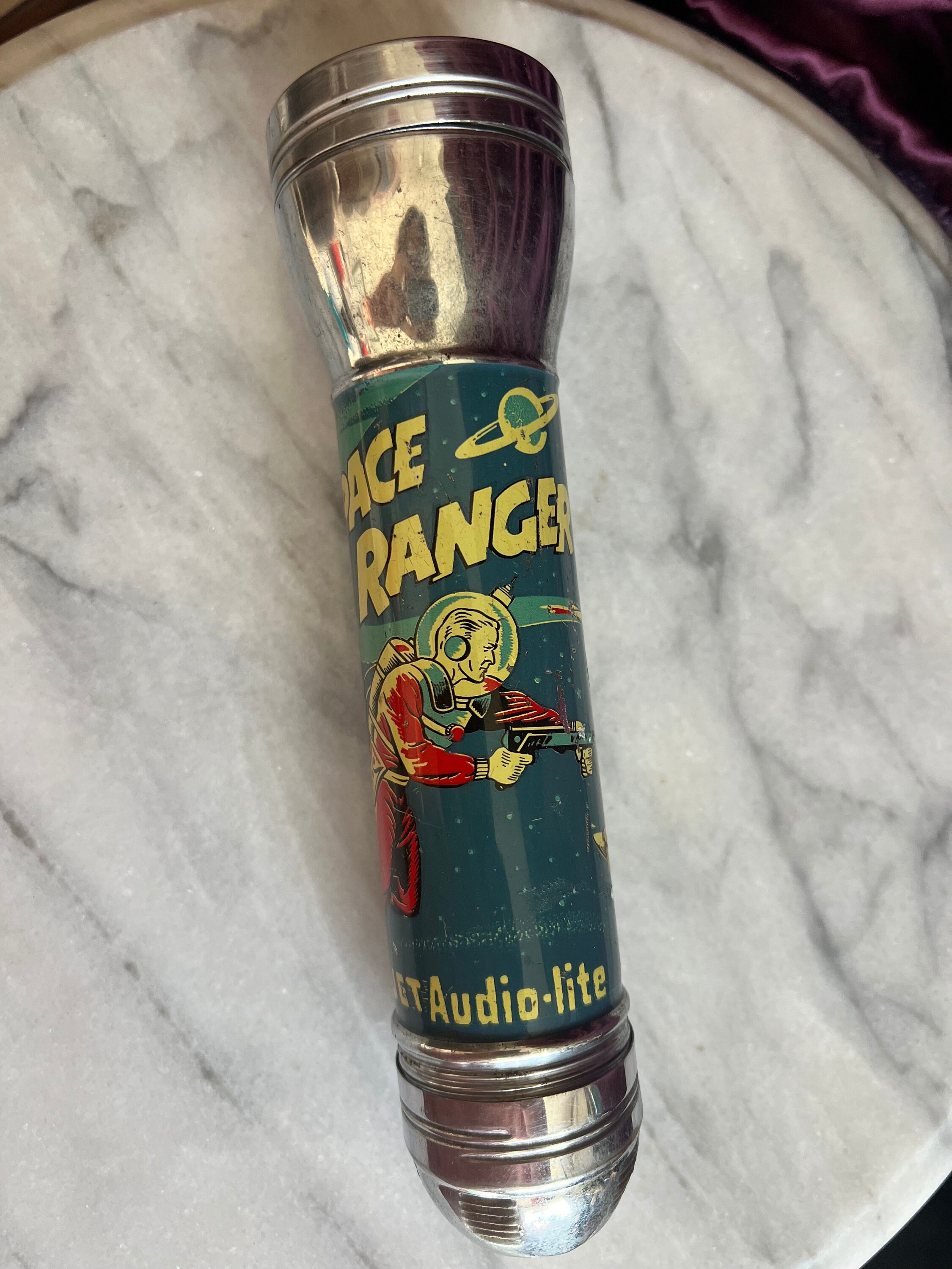 Space Ranger Flashlight-vintage 1950s Outer Space Jet Audio Lite ...