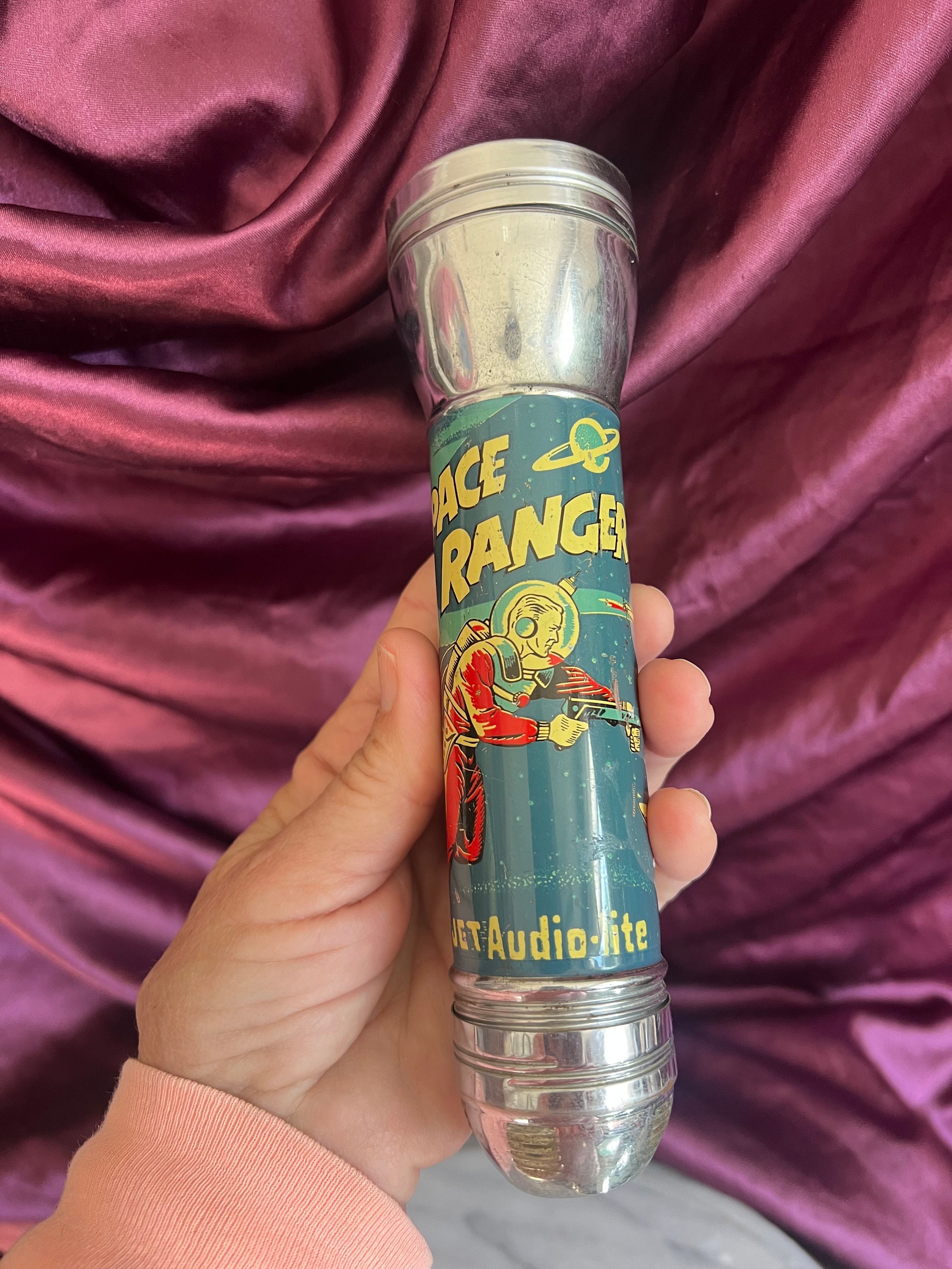 Space Ranger Flashlight-vintage 1950s Outer Space Jet Audio Lite ...
