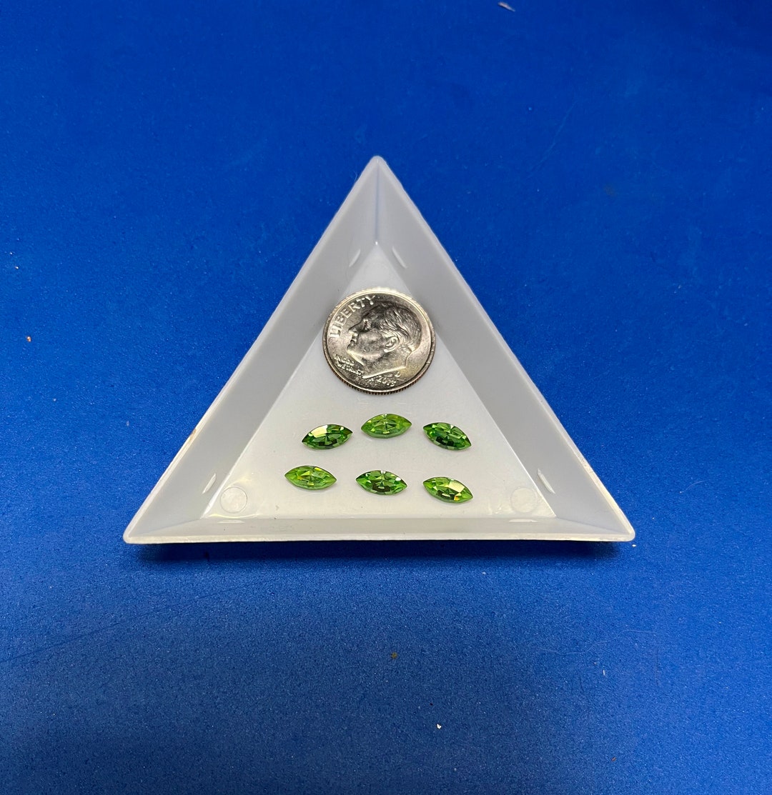 Lot of 6 - 5mm X 2mm Peridot Marquis/navette Swarovski Rhinestones - Etsy