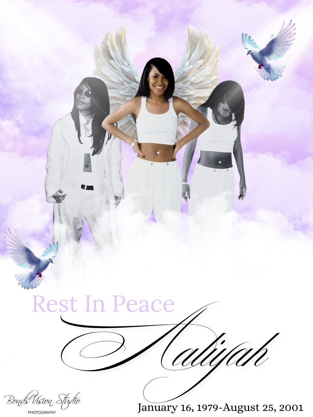 Aaliyah Tribute Digital Art – R&B Legend Printable Wall Decor - Etsy