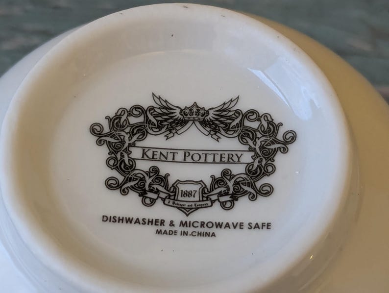 Vintage Kent Pottery Tea Cup and Saucer. Pink Rose Floral Fine China ...