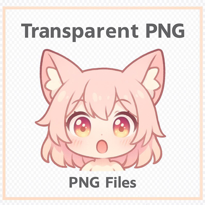Vtuber Assets, 25 Anime Expression Pngs, Fuwamoco Style, Kawaii Fox ...