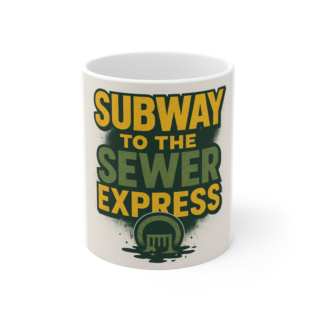 Subway to the Sewer Express Mug | Unique Gift for Subway Lovers, Retro ...