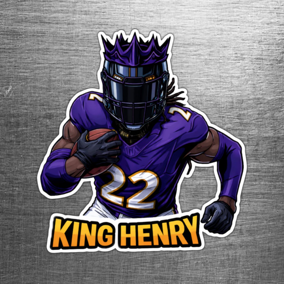 King Henry Custom Sticker Baltimore Football - Etsy