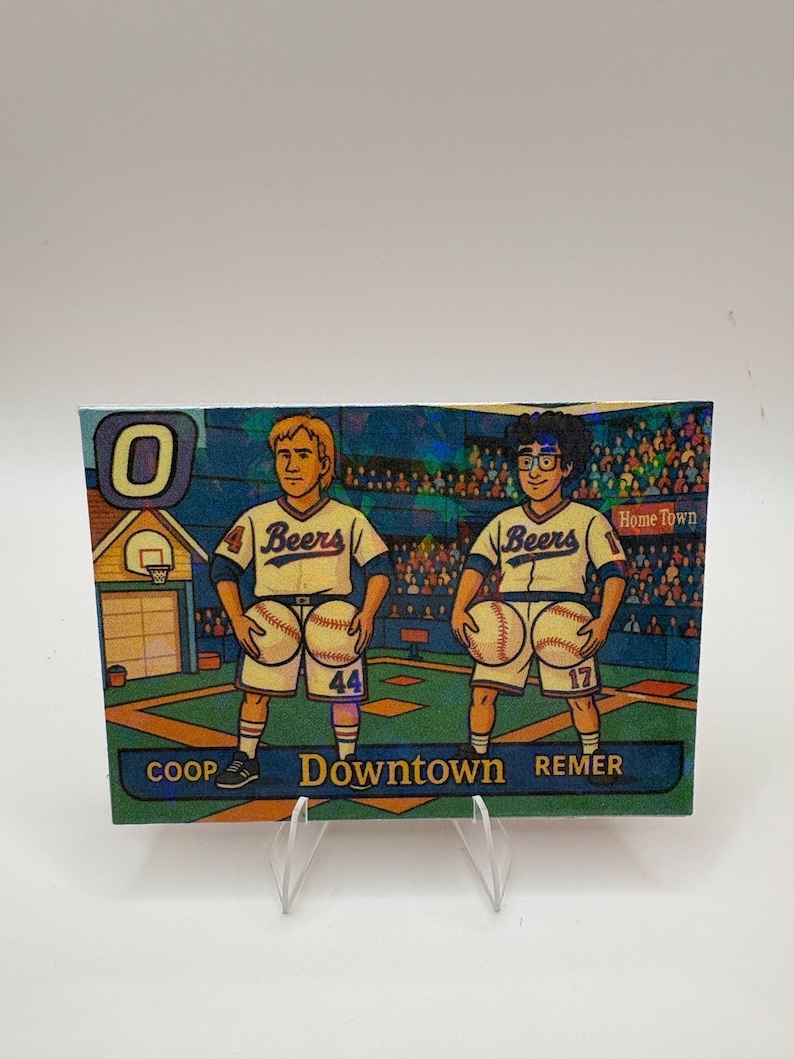Coop and Remer Custom Downtown Card Baseketball Trey Parker Matt Stone - Etsy