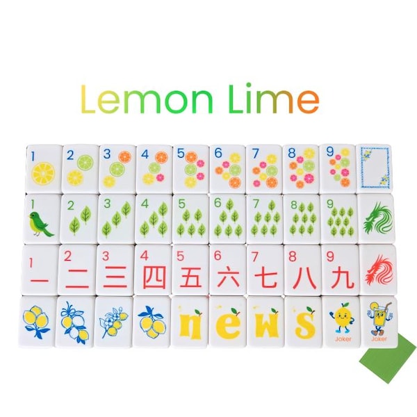 Mahjong Lemon Tiles - Etsy