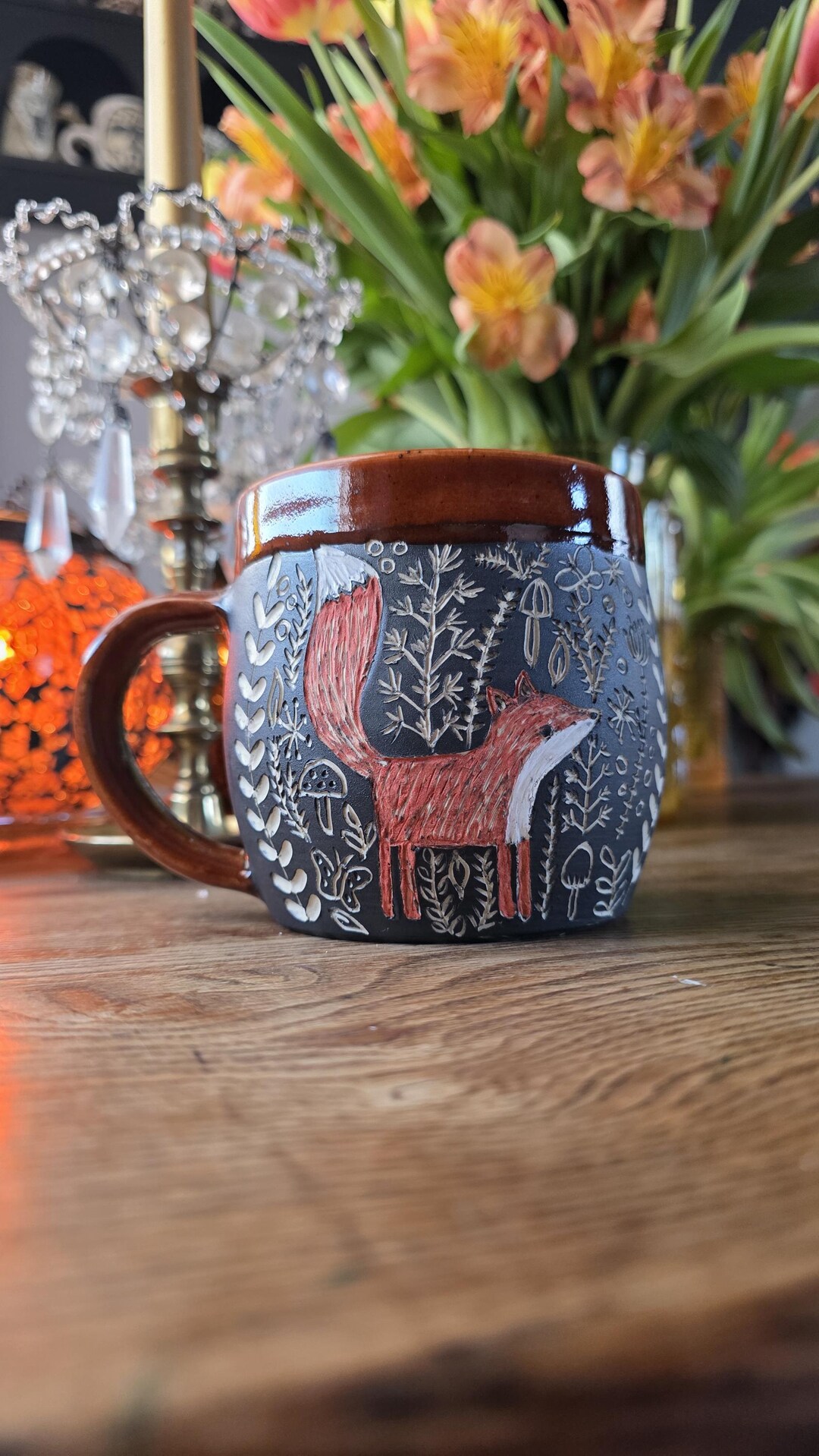 Handmade Ceramic Fox Mug by Morel.designs.pottery/b5 - Etsy