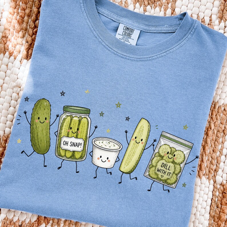Funny Pickle PNG, Pickle Lover Graphic, Dill With It Sublimation ...